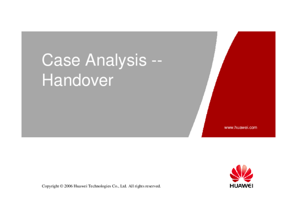 (PDF) Case Analysis -- Handover