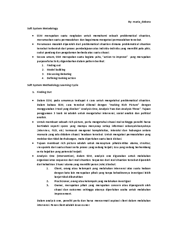 (PDF) Soft System Methodology