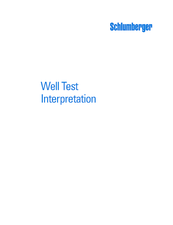 (PDF) Well Test Interpretation