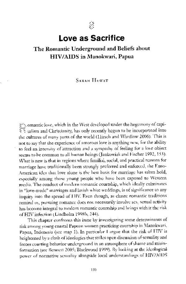 (PDF) Love as Sacrifice: The Romantic Underground and Beliefs about HIV ...