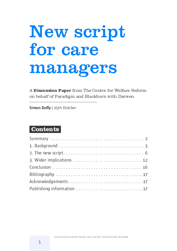 (PDF) New Script for Care Managers