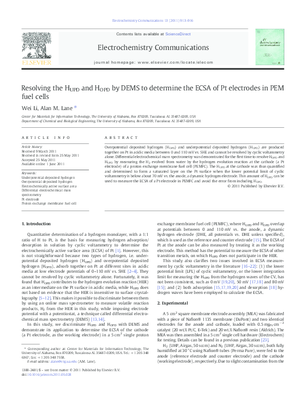 (PDF) Resolving the HUPD and HOPD by DEMS to determine the ECSA of Pt ...