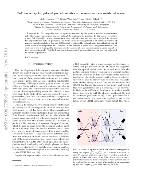 (PDF) Bell inequality for pairs of particle-number-superselection-rule ...