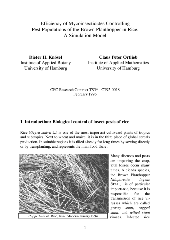 (PDF) Efficiency of Mycoinsecticides Controlling Pest Populations of ...