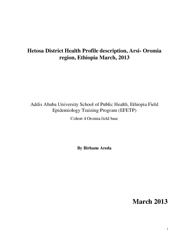 (DOC) Health Profile Description