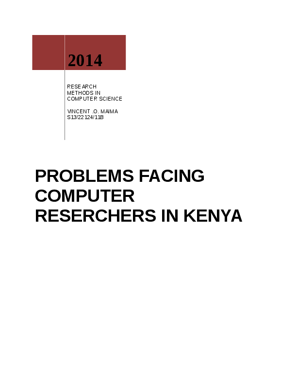 Problems faced in a computer lab