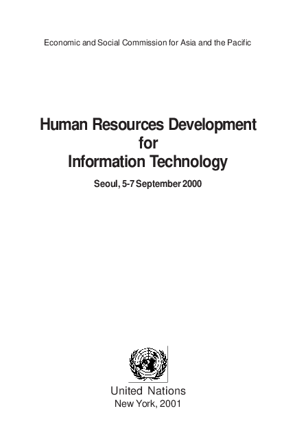 (PDF) Human Resources Development for Information Technology Economic ...