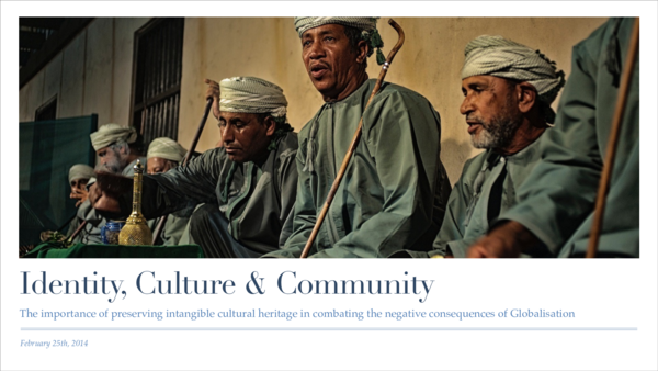 (PDF) Identity, Culture & Community | safeguarding living heritage