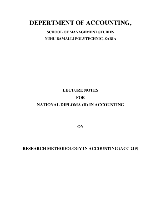 (DOC) RESEARCH METHODOLOGY IN ACCOUNTING