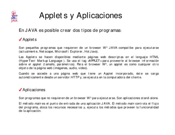 (PDF) Applets y Aplicaciones