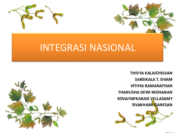 (PPT) Integrasi nasional