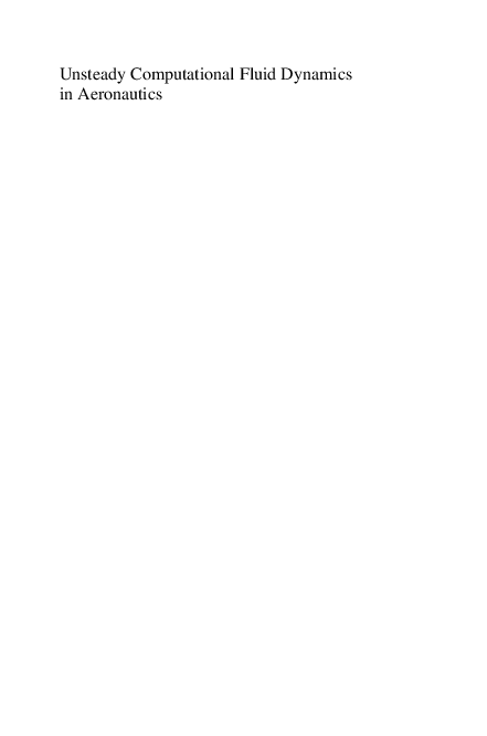 (PDF) Unsteady Computational Fluid Dynamics in Aeronautics