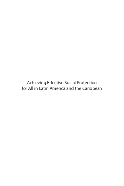 (PDF) Achieving Effective Social Protection for All in Latin America ...