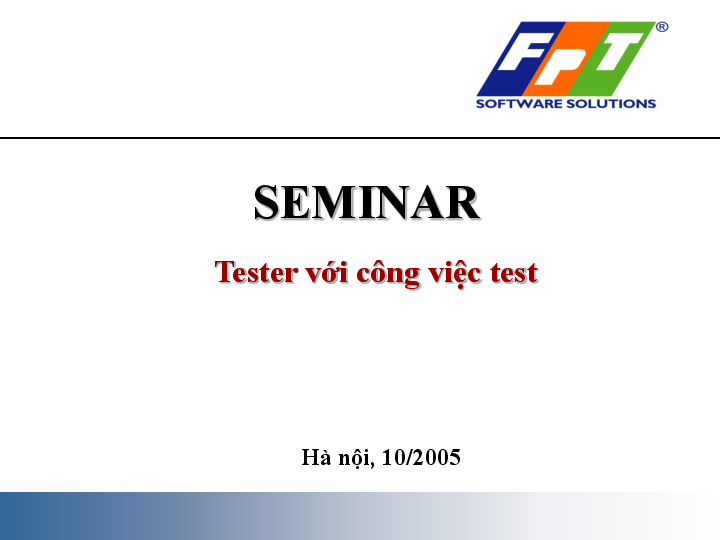 (PPT) Test Slide for Tester
