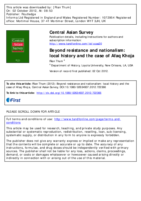 (PDF) Beyond resistance and nationalism: local history and the case of ...