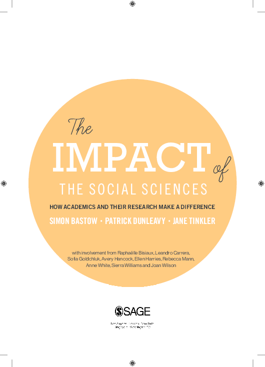 (PDF) How academics and their research make a difference