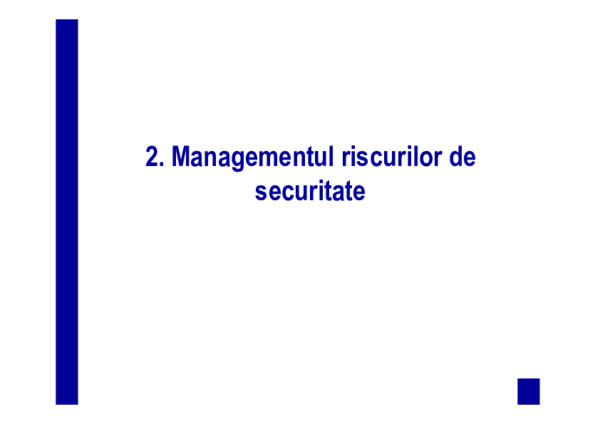 (PDF) 2. Managementul riscurilor de securitate