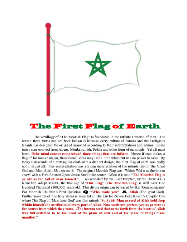 (PDF) The First Flag of Earth