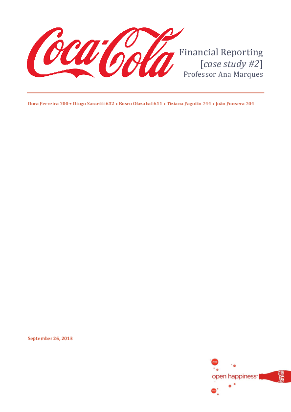 (PDF) Financial Reporting [case study #2]