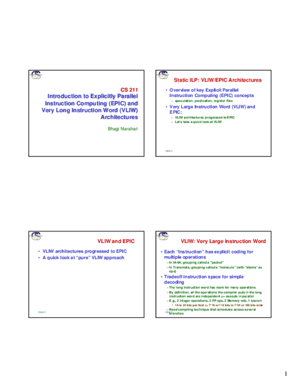 Pdf Introduction To Explicitly Parallel Introduction To Explicitly Parallel Instruction