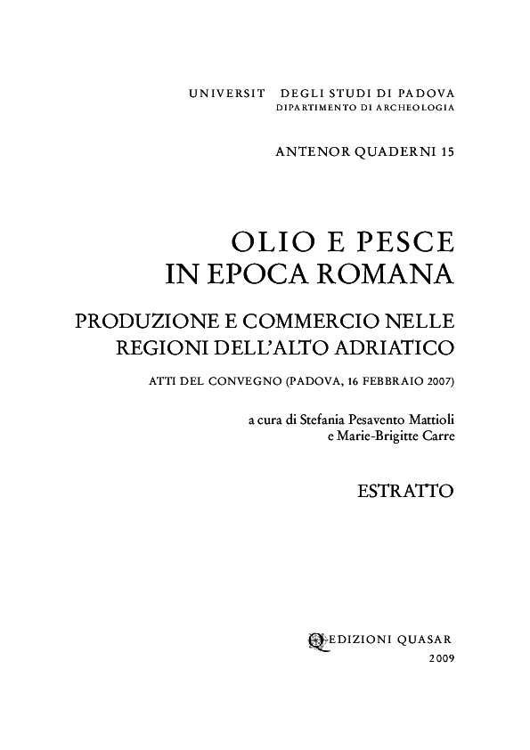 (PDF) I tituli picti delle anfore di Grado