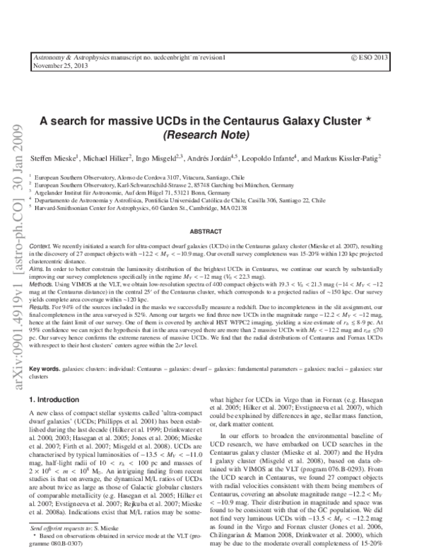 (PDF) A search for massive ultra-compact dwarf galaxies in the ...