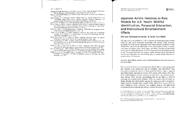 (PDF) Japanese Anime Heroines as Role Models for US Youth: Wishful ...