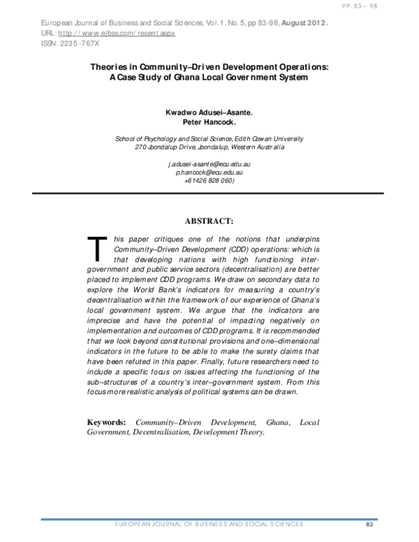 (PDF) Theories in Community–Driven Development Operations: A Case Study ...