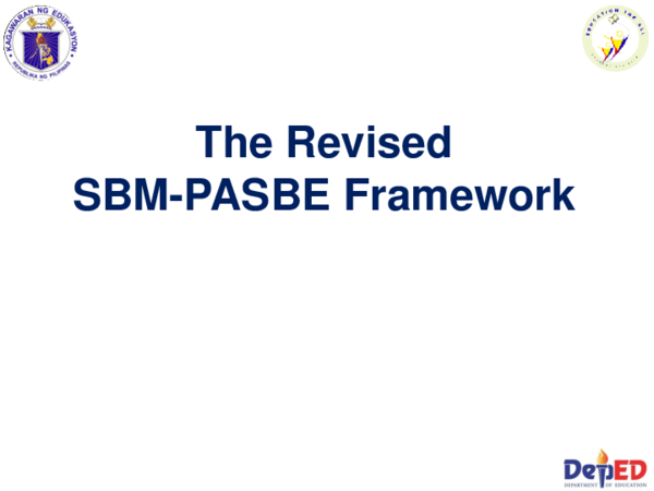 (PDF) The Revised SBM-PASBE Framework