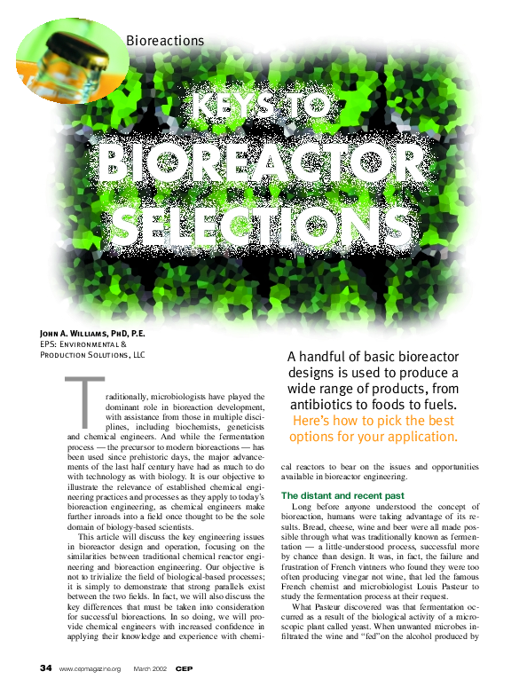 (PDF) Biorreact VS Chem Reactores
