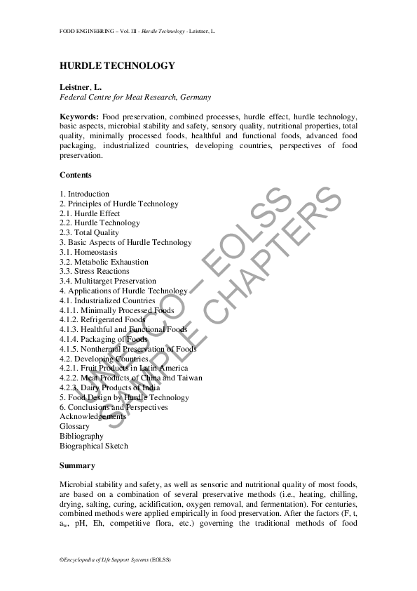 (PDF) HURDLE TECHNOLOGY