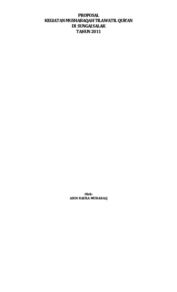 (DOC) PROPOSAL MTQ