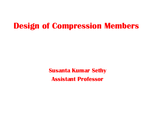 (PPT) Compression members1
