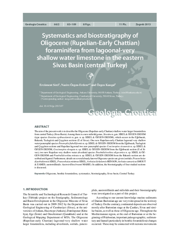 (PDF) Systematics and biostratigraphy of Oligocene (Rupelian-Early ...