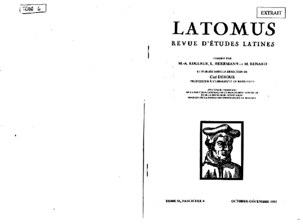 (PDF) "El versus aureus de Ennio a Estacio", Latomus (Revue d'Études ...