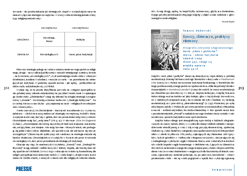 (PDF) Tomasz Rakowski, Łowcy, zbieracze, praktycy niemocy