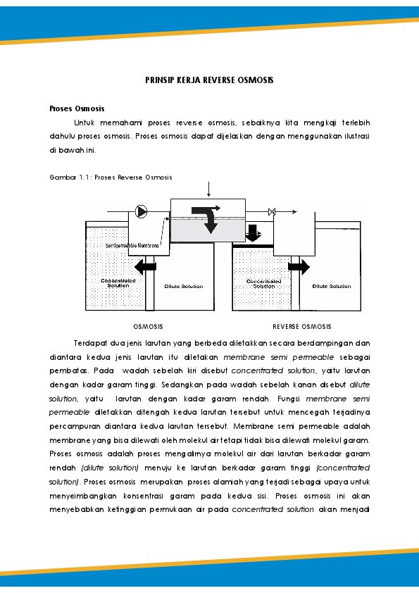(PDF) PRINSIP KERJA REVERSE OSMOSIS
