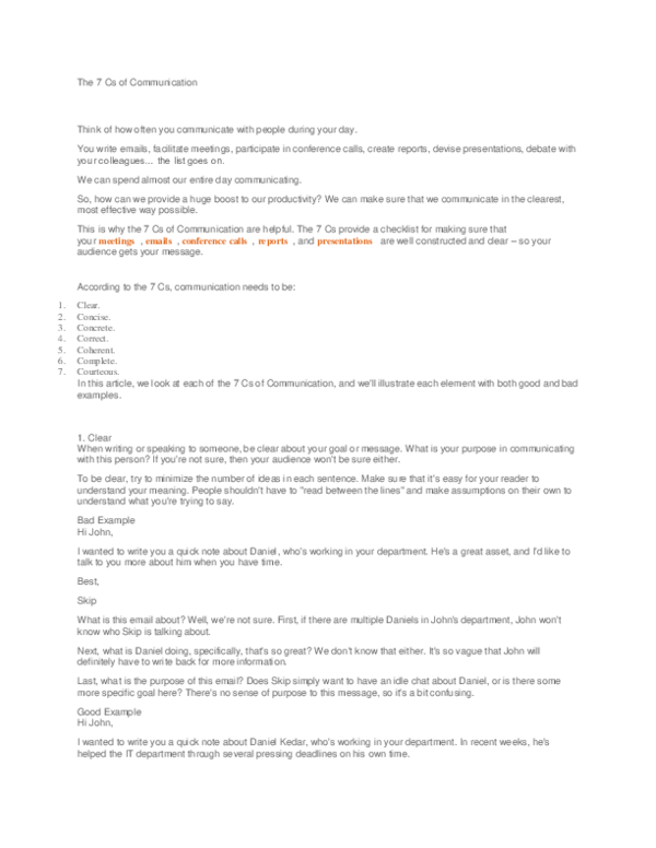 (DOC) 7c s of communication