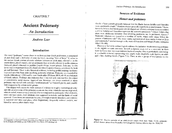 (PDF) Ancient Pederasty: an introduction