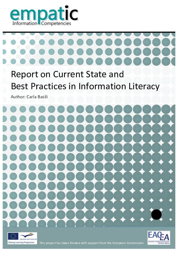 (PDF) Current State and Best Practices in Information Literacy (Report)