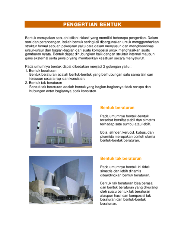 (PDF) UNSUR-UNSUR POKOK BENTUK