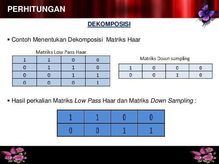 (PPT) Contoh Perhitungan Wavelet Haar