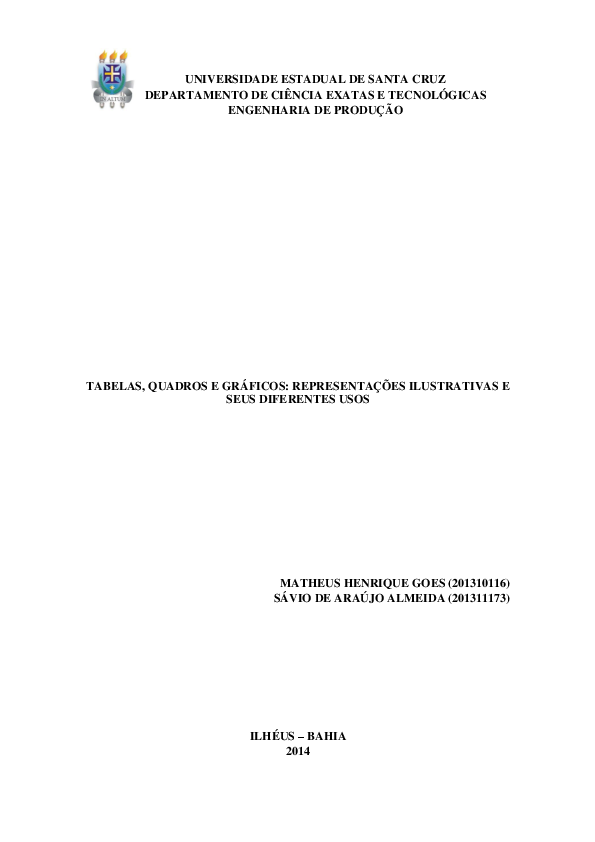 (DOC) Prob. e Estat. - TABELAS, QUADROS E GRÁFICOS