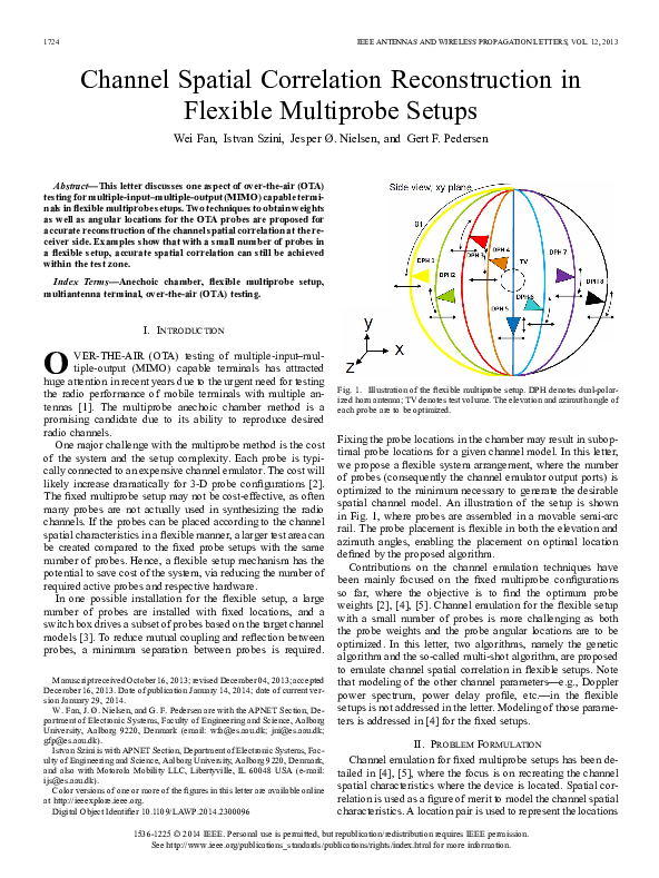 Channel Spatial Correlation Reconstruction in Flexible Multi-Probe Setups