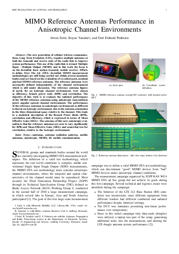 (PDF) MIMO Reference Antennas Performance in Anisotropic Channel ...