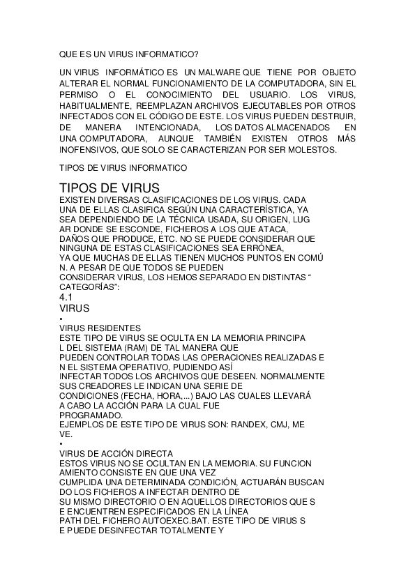 (DOC) QUE ES UN VIRUS INFORMATICO