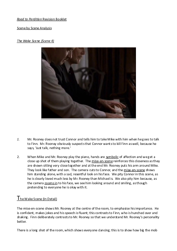 (DOC) Road to Perdition