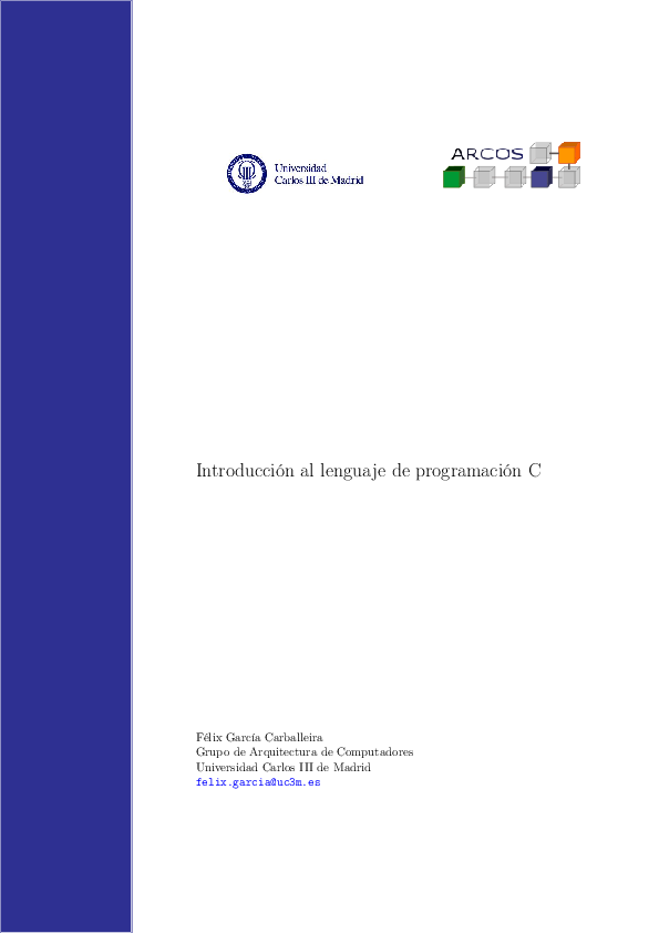 (PDF) Introducción al lenguaje de programación C