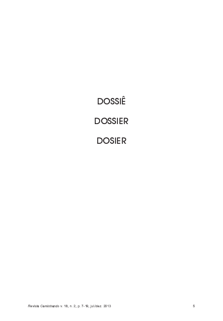 (PDF) KAEFER, José Ademar. "Bíblia e sustentabilidade: fazendo caminho ...