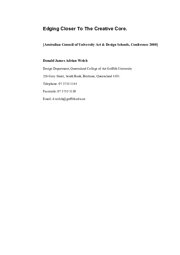 (PDF) Forming a creative core: Interdisciplinary assessment in ...